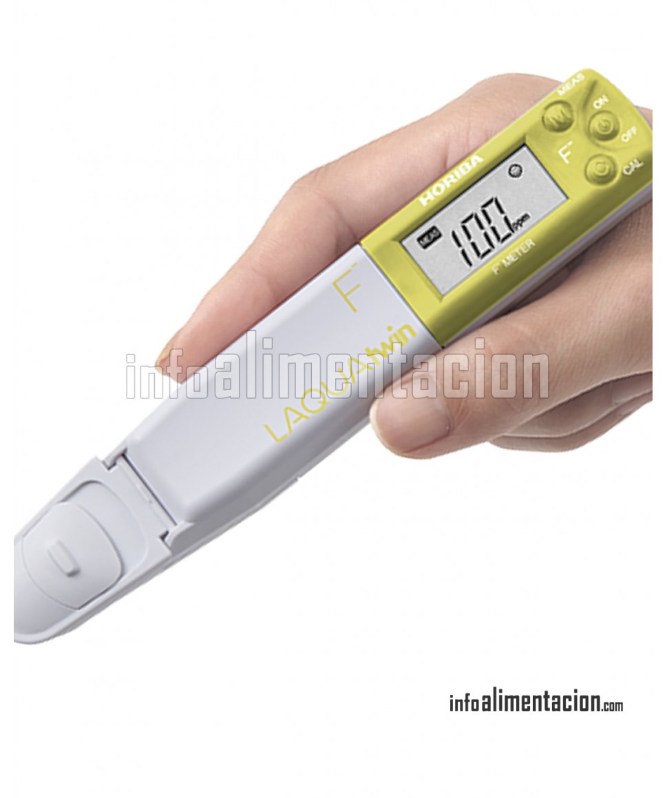 Medidor de Fluoruro Horiba LAQUAtwin F-11 con calibración en 2 puntos.